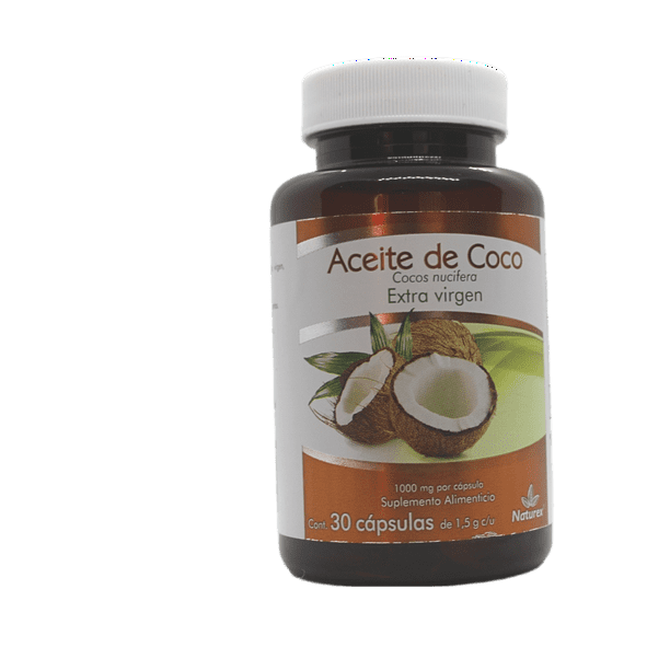 ACEITE DE COCO NATUREX CAP 1000 MG C/30 | Walmart en línea