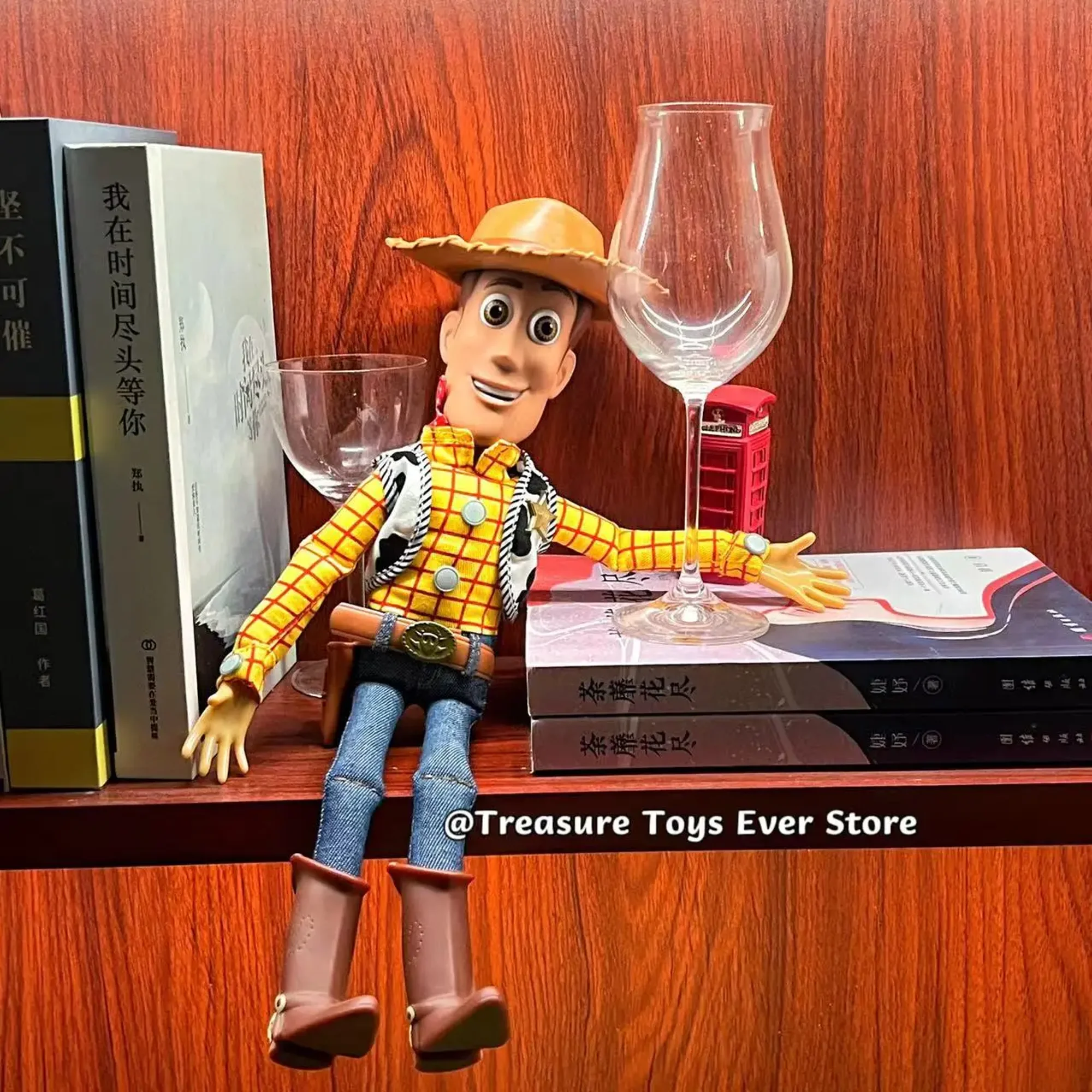 Figuras de acción de Disney Christmas Toy Story 4, Woody parlante, Buzz Jessie, colección de ...