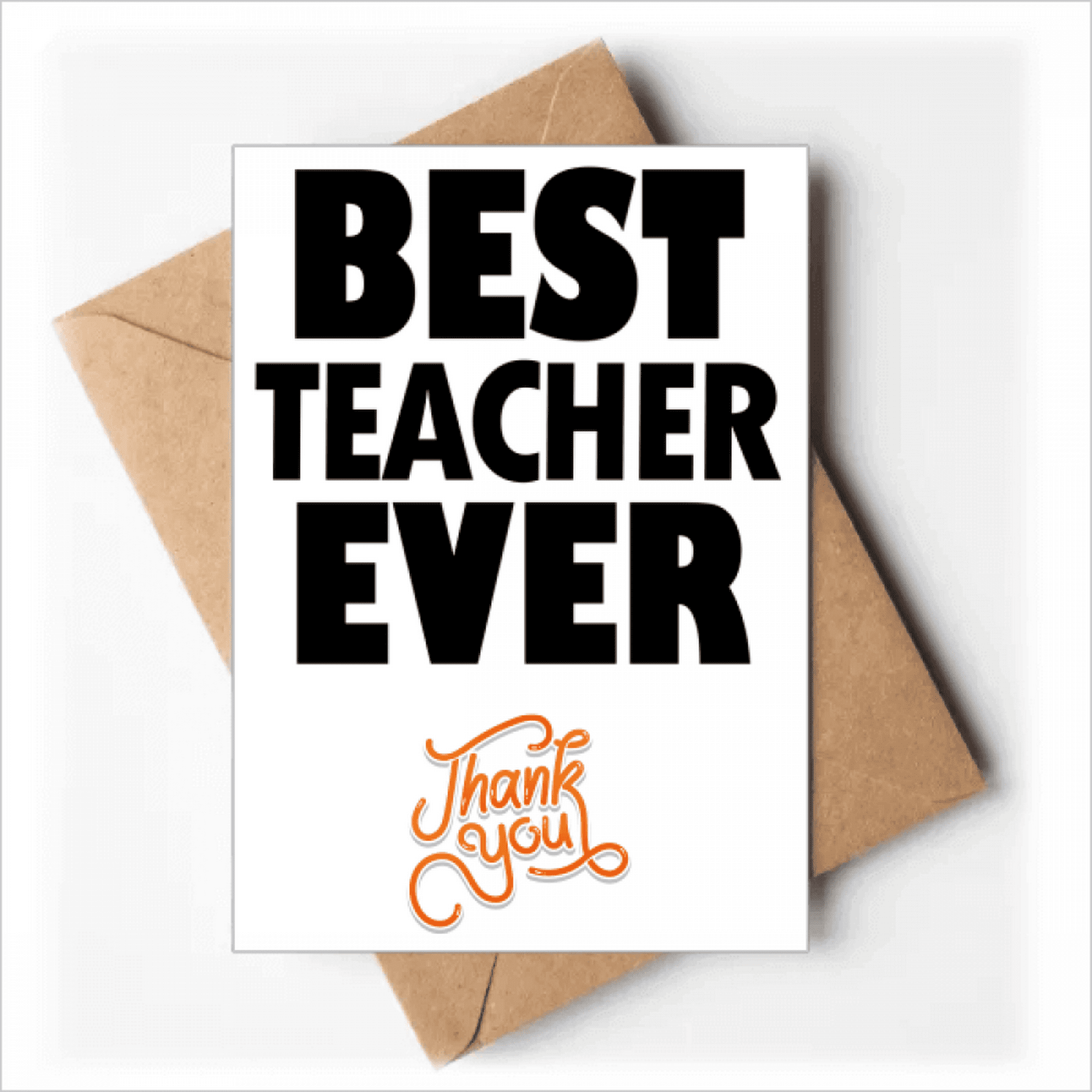 Mejor profesor nunca citar Festival Nota en blanco del sobre de la ...