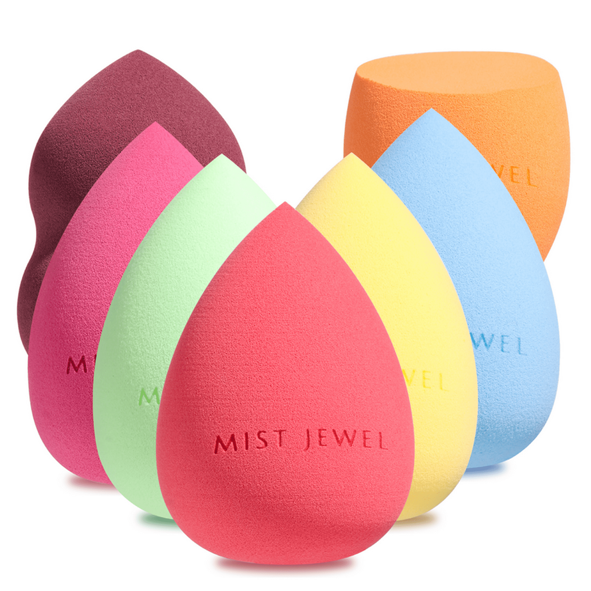 Kit de 7 Esponjas para Maquillaje (Tipo Gota, Biselada y Pera) | Beauty ...