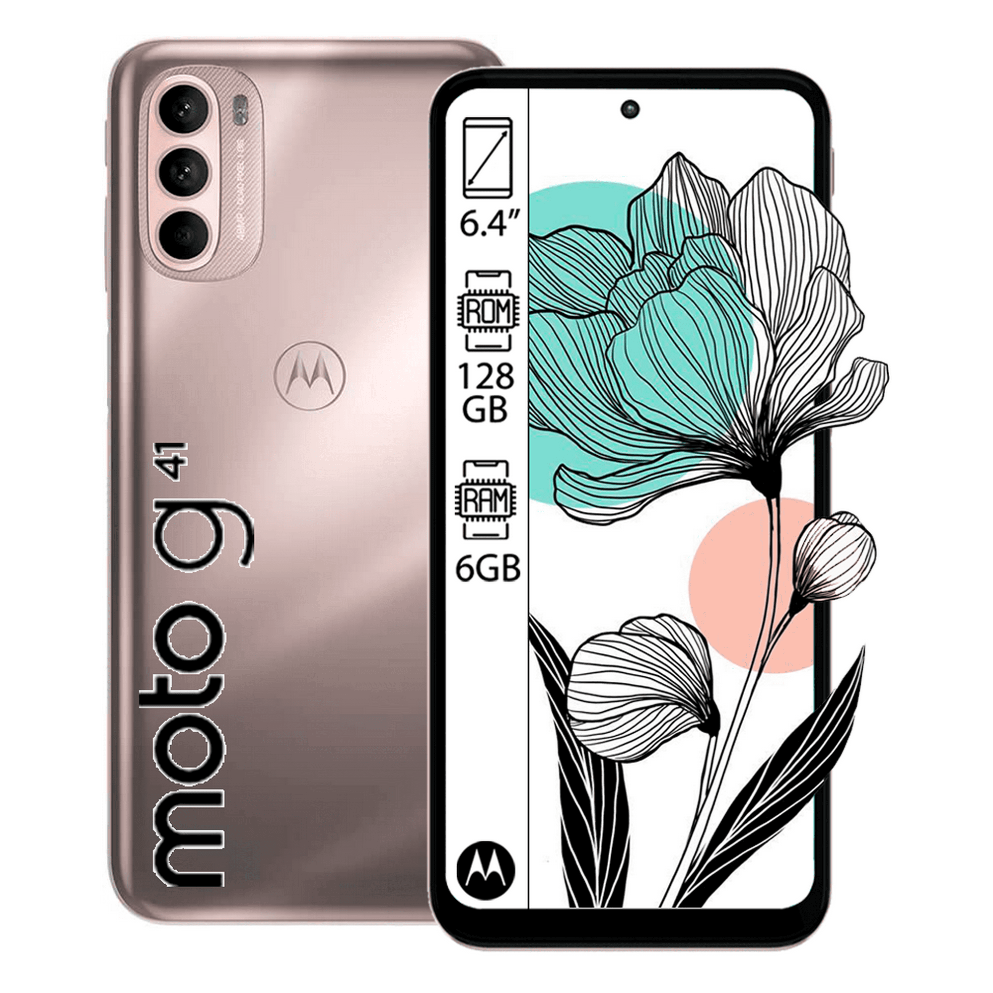 Smartphone Motorola Moto G41 6GB 128GB - Dorado | Bodega Aurrera en línea