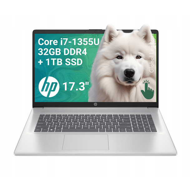 Laptop HP 17-CN65 Core i7-1355U 32GB RAM 1TB SSD HD+ TOUCH plateado | Bodega Aurrera en línea