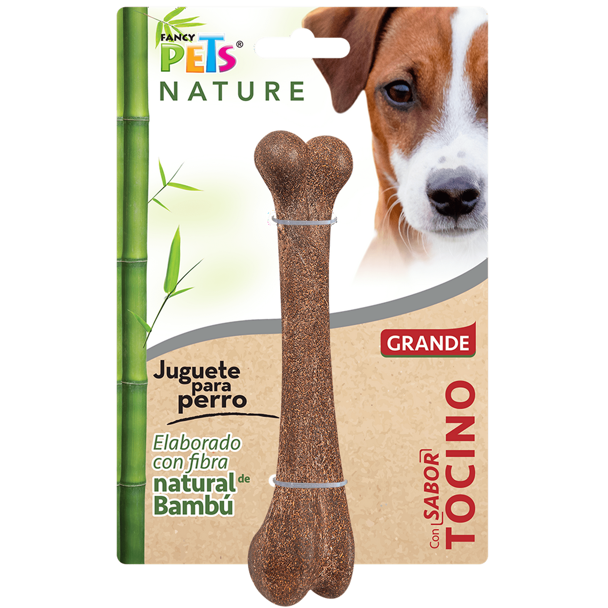 Juguete Hueso Gde De Bambu Sabor Tocino Nature Fancy Pets SABOR TOCINO ...