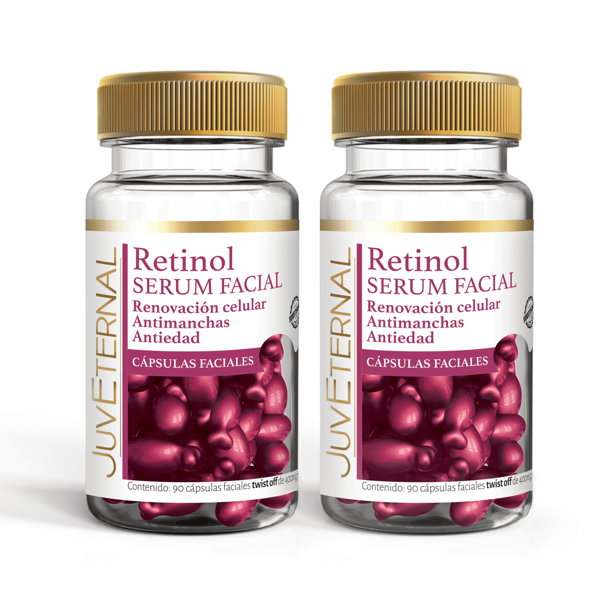 Cápsulas Faciales Retinol 2x1 90 caps Juveternal | Walmart en línea
