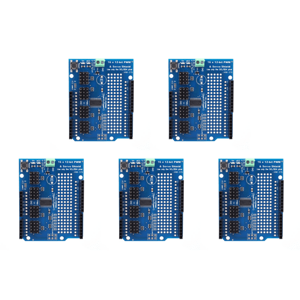Escudo de controlador PWM de interfaz I2C de 16 canales y 12 bits para Arduino | Walmart en línea