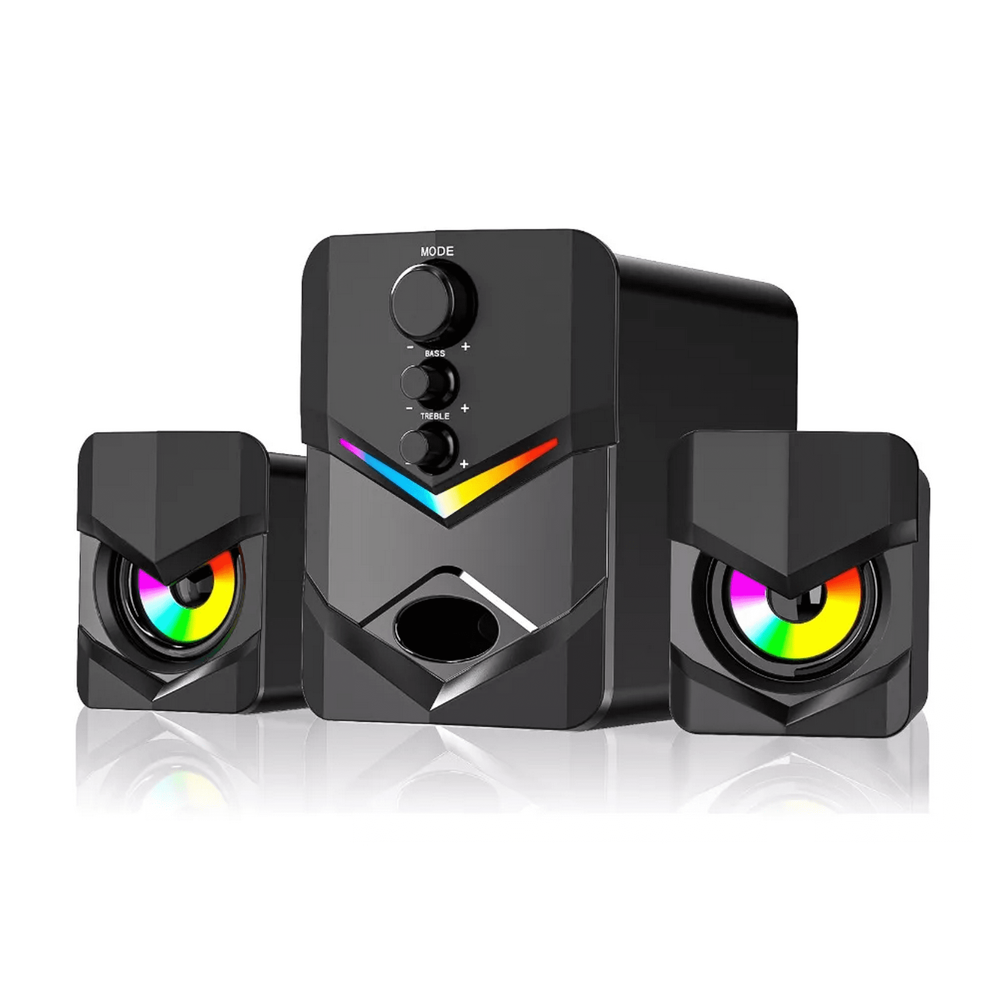 Bocinas Para Pc Subwoofer Bluetooth Luces Led Con Gamer/tv | Bodega Aurrera en línea