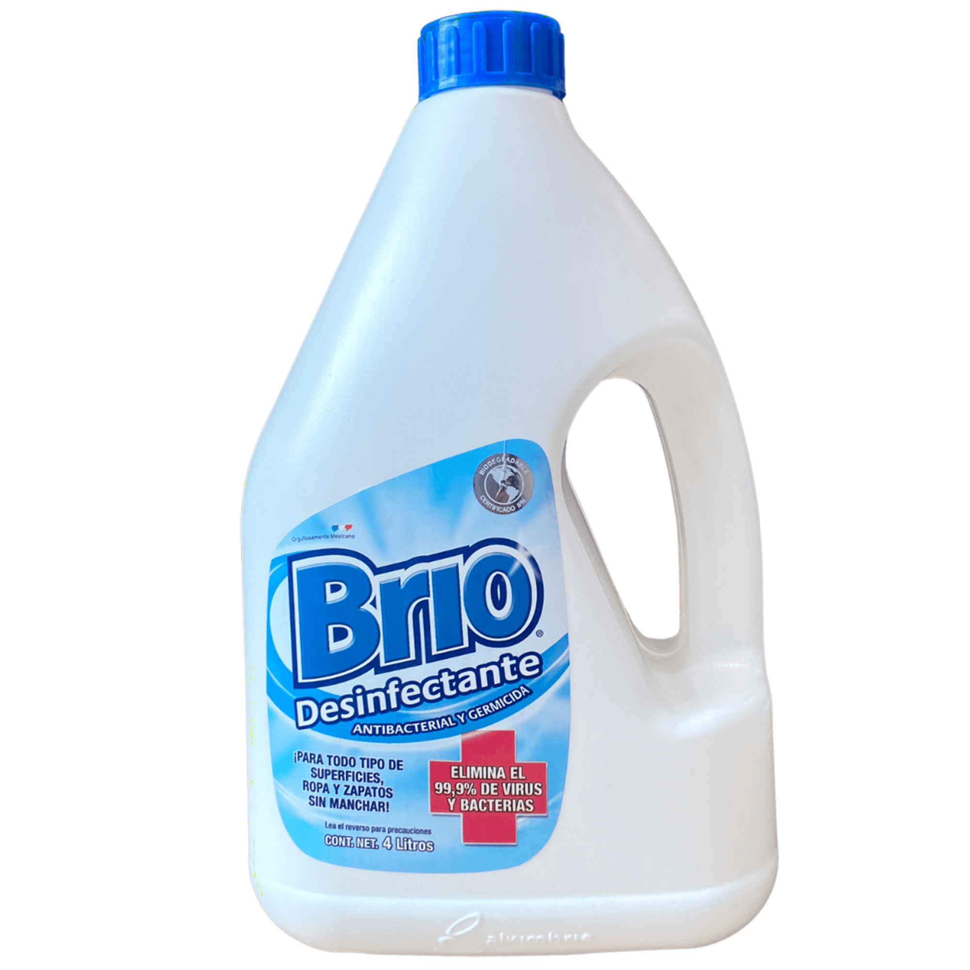 BRIO DESINFECTANTE ANTIBACTERIAL GARRAFA 4LT BRIO 7502307130051MP ...