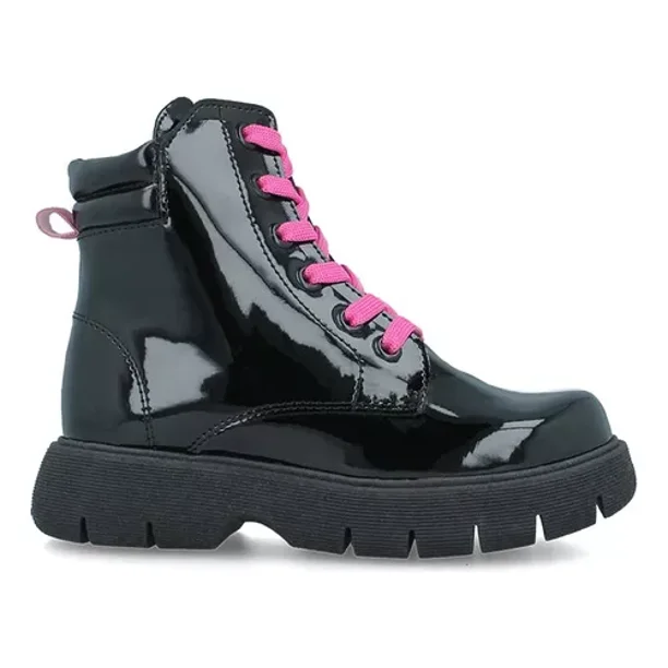 Botas Niña Charol Zapatos Botínes Negro Chabelo Bodega Aurrera En Línea