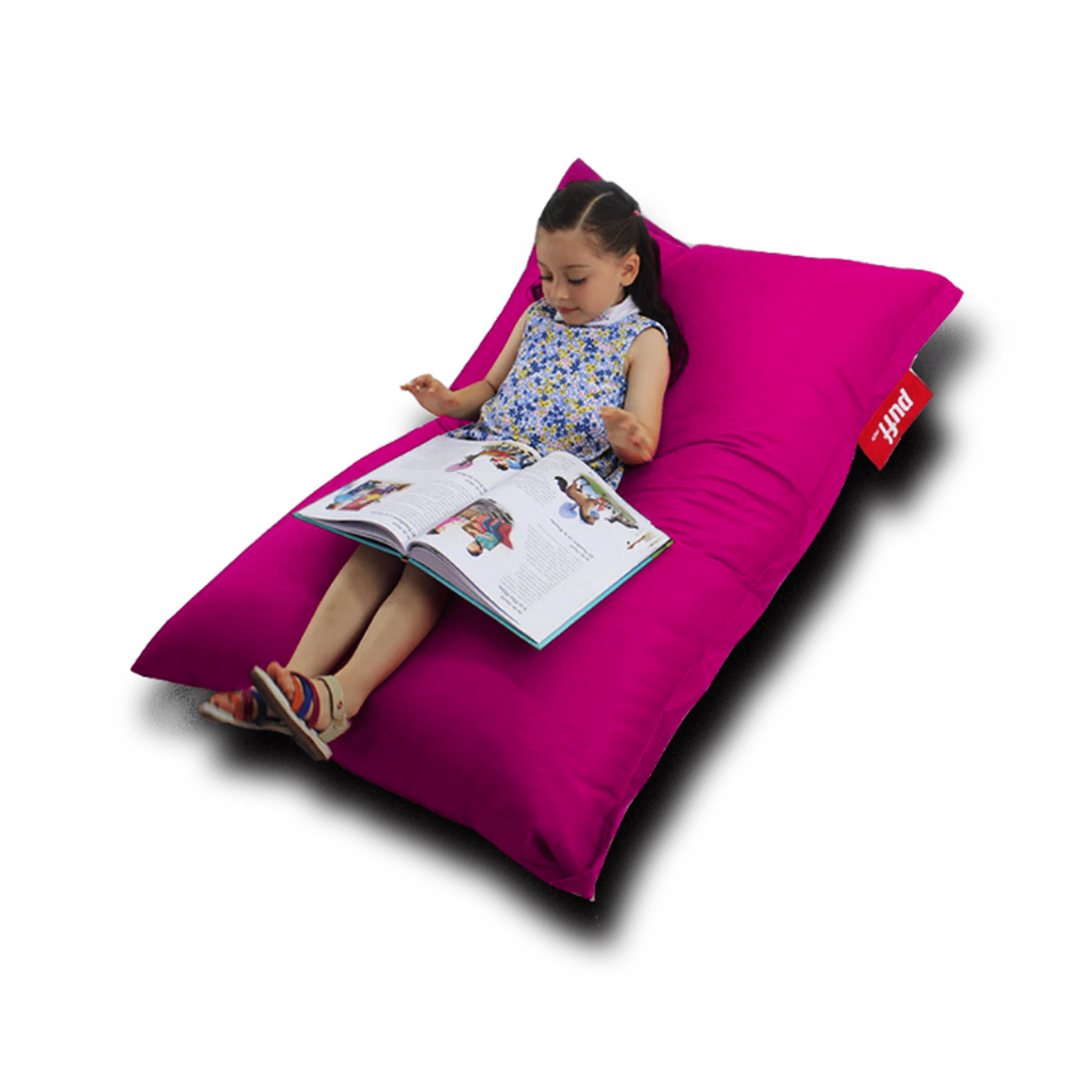 Puff Mx Puff Rectangular Para niños multiusos acabado nylon fucsia Puff Mx Puff Zen Acabado ...