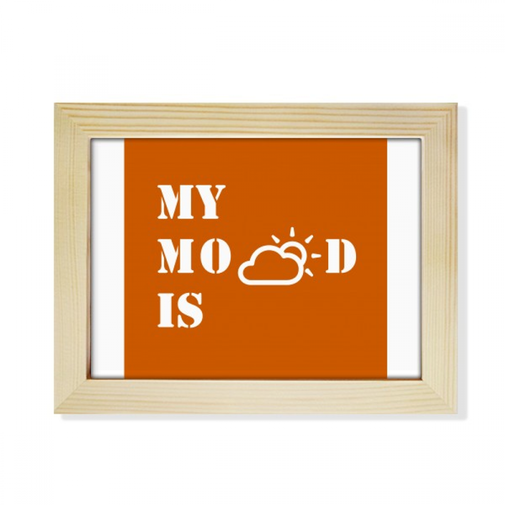 El General Mood Cloud tiempo Escritorio de madera Arte Pintura 6x8 ...