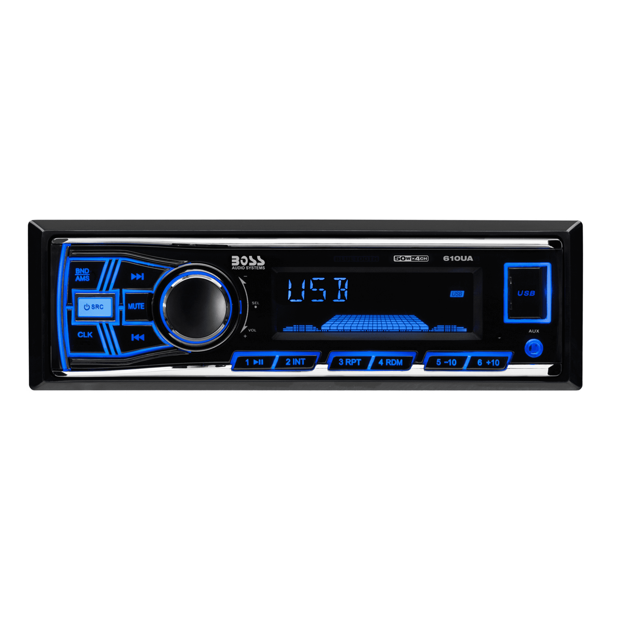 BOSS AUDIO 610UA Single-DIN MECH-LESS Multimedia Player (no CD or DVD ...