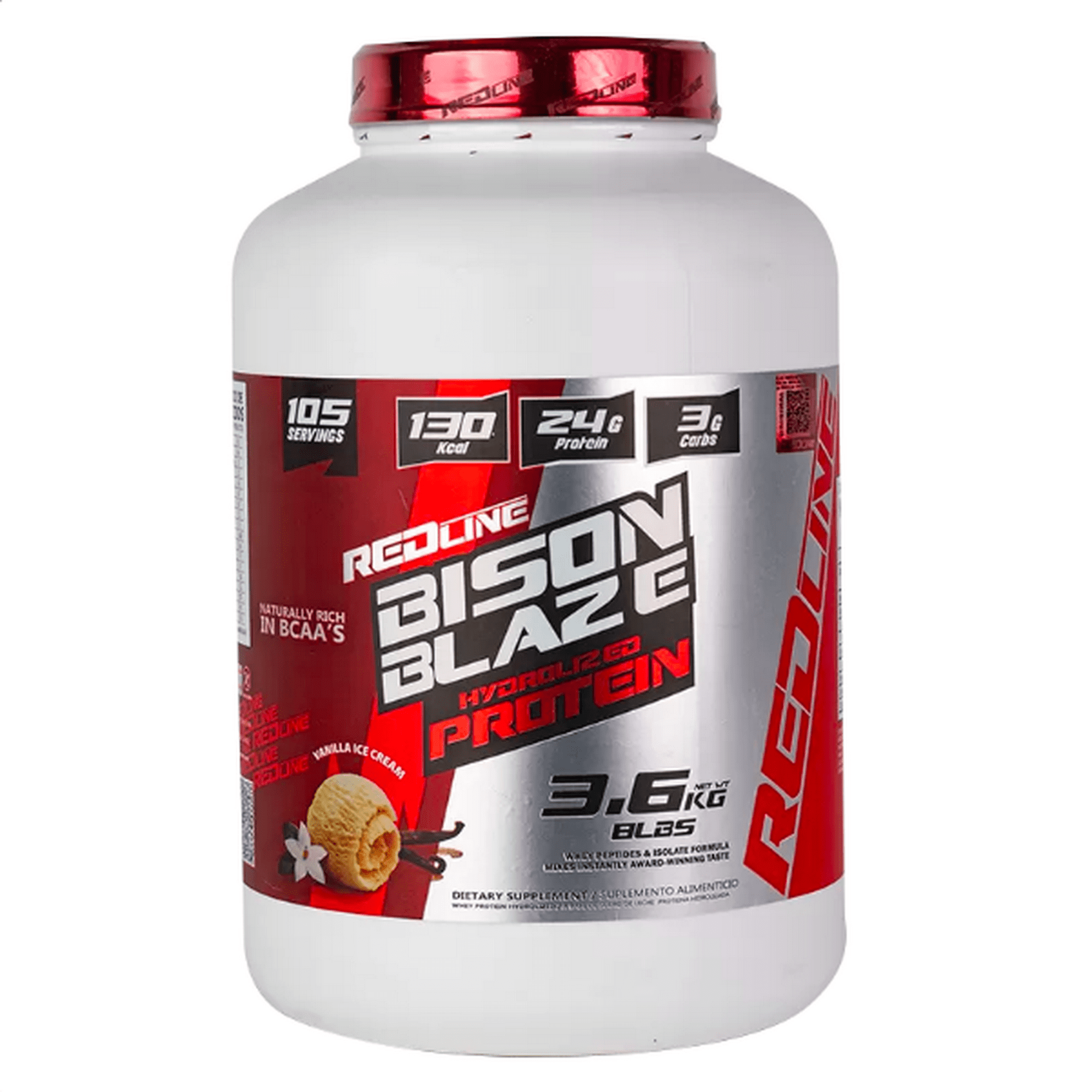 Redline Proteina Hidrolizada Bison Blaze Vainilla 3.6kg | Bodega ...