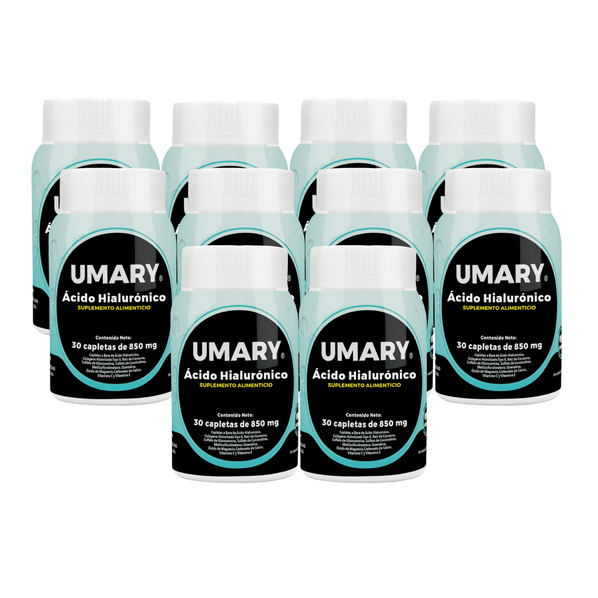 UMARY 10 Ácido Hialurónico con 30 Tabletas. Paquete de 10 UMARY Ã cido ...