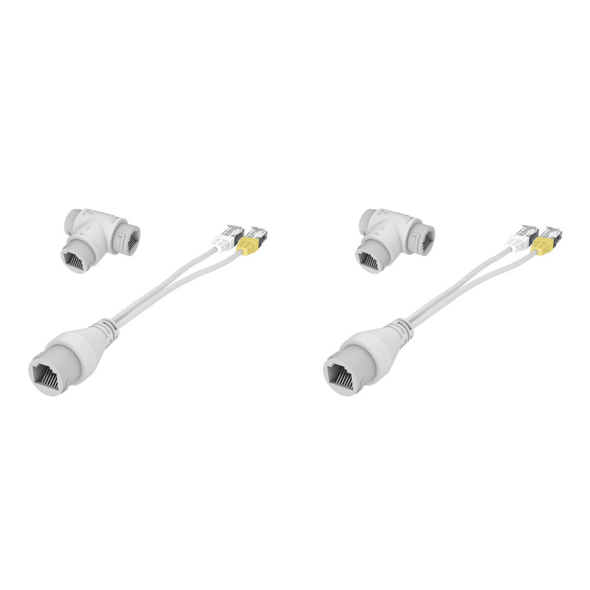 1 conector POE RJ45 Divisor de cable de 2 en cámara para instalación de ...