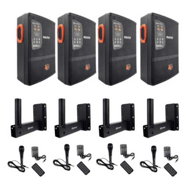 Kit De 4 Bocinas Verticales Tws Bluetooth Sys-ver-kit Master Sys-ver ...