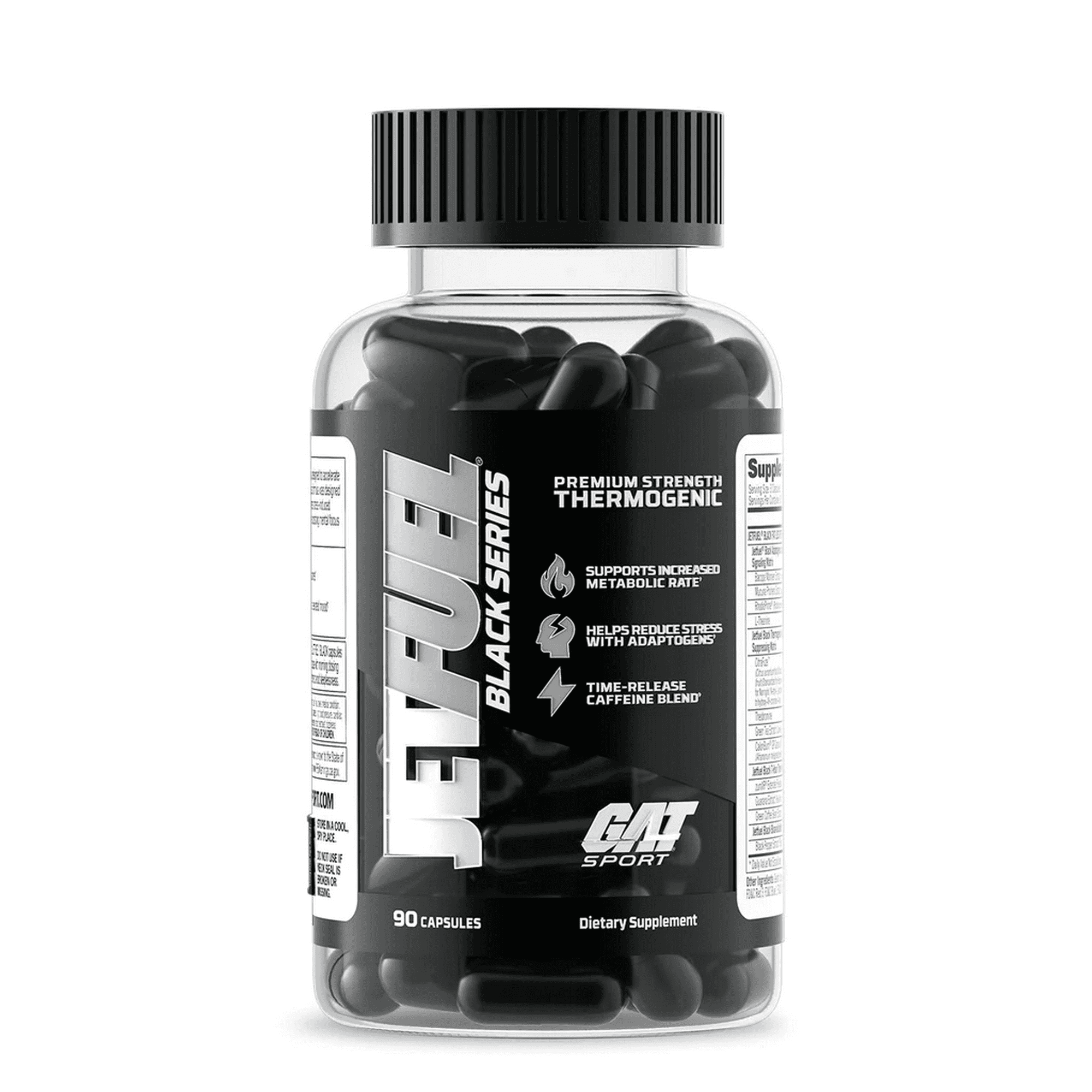 GAT BLACK SERIES JET FUEL BLACK 90 CAPS | Walmart en línea