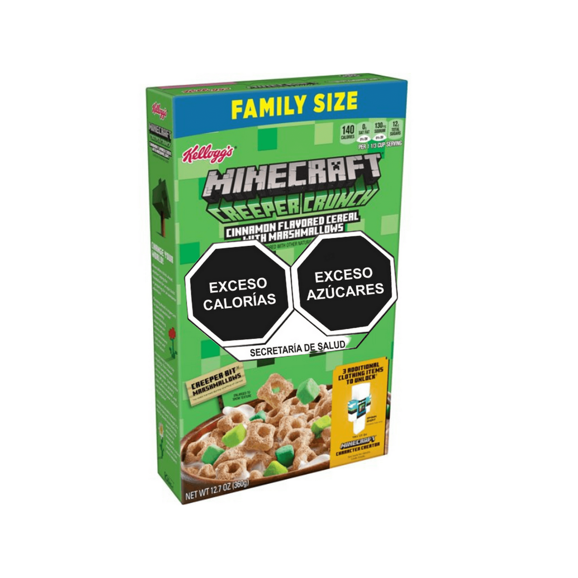 Cereal Minecraft importado 360grs KELLOGGS CAJA | Bodega Aurrera en línea