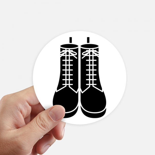 Botas altas de hombres negro patron de silueta Pegatinas de pared ...