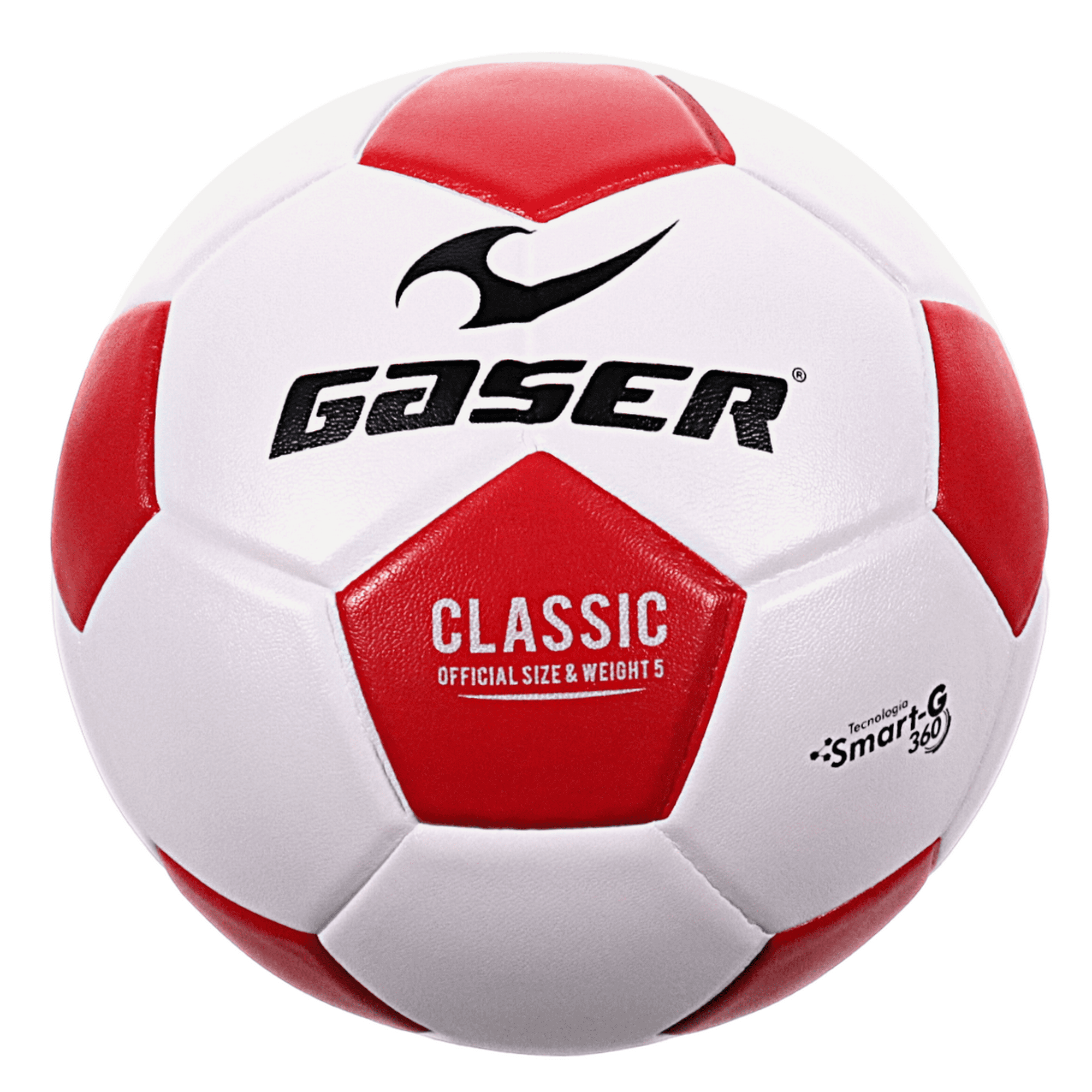 Gaser Balón Futbol Original 5 Classic Profesional (Rojo, 5) GASER ...