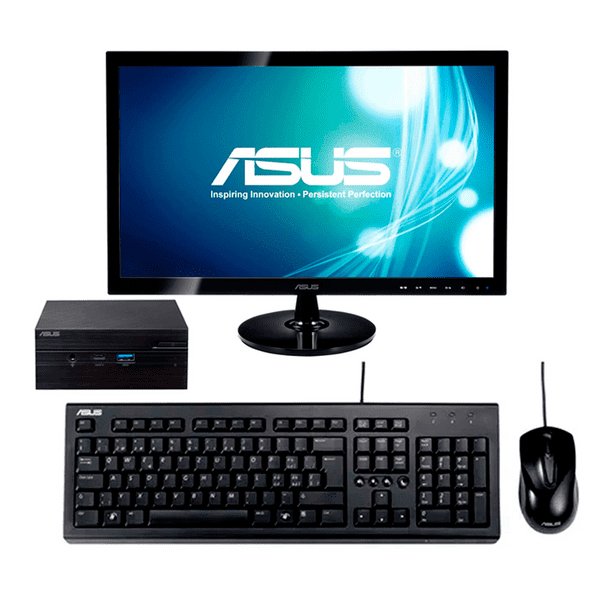 Computadora ASUS Intel Dual Core 8GB SSD 480GB Monitor 21.5 Teclado y ...