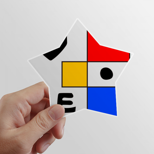 El Presidente Joe color Square Estrella calcomanías impermeables,vinilo ...