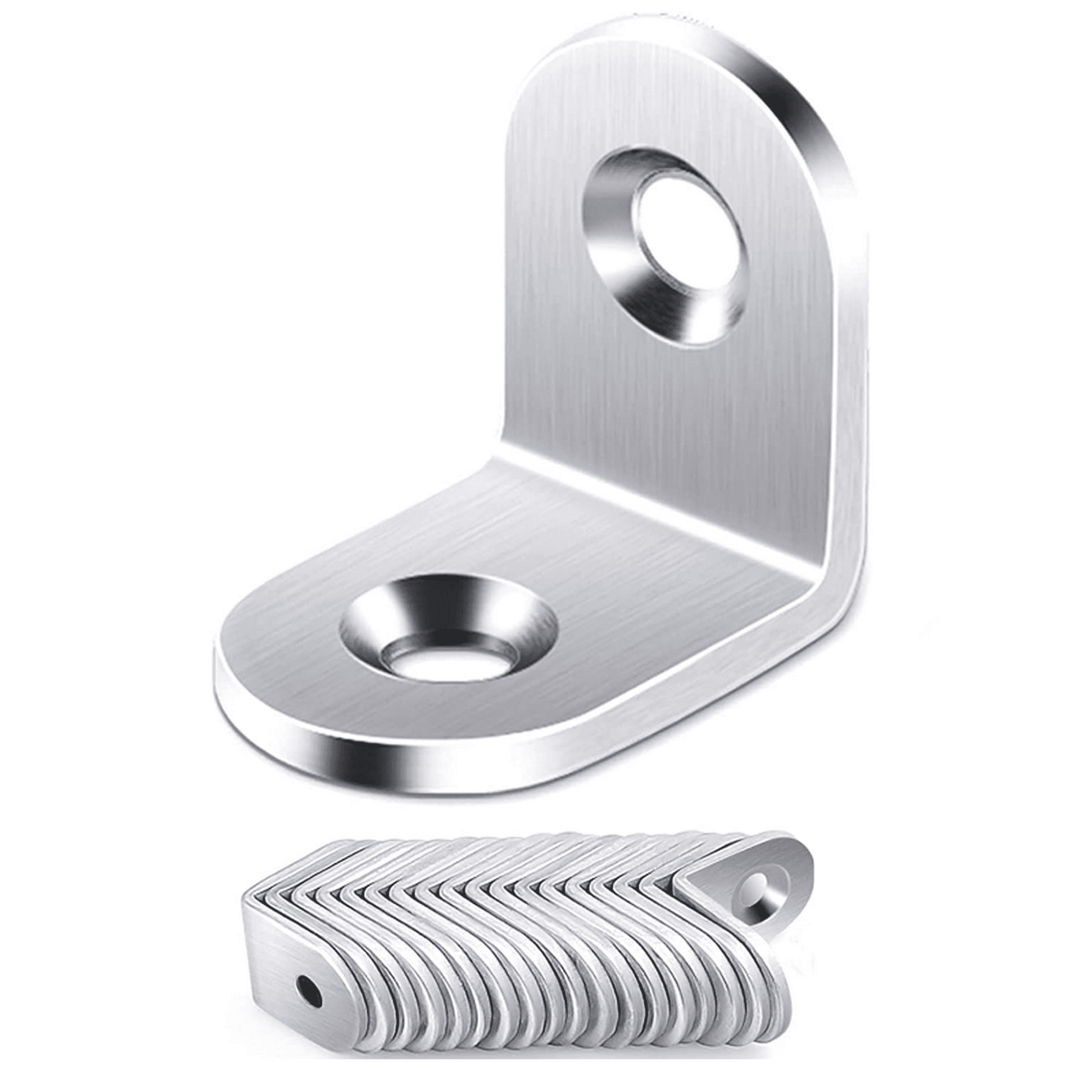 20 piezas cuadrado recto de 20x20mm, cuadrado de acero inoxidable ...