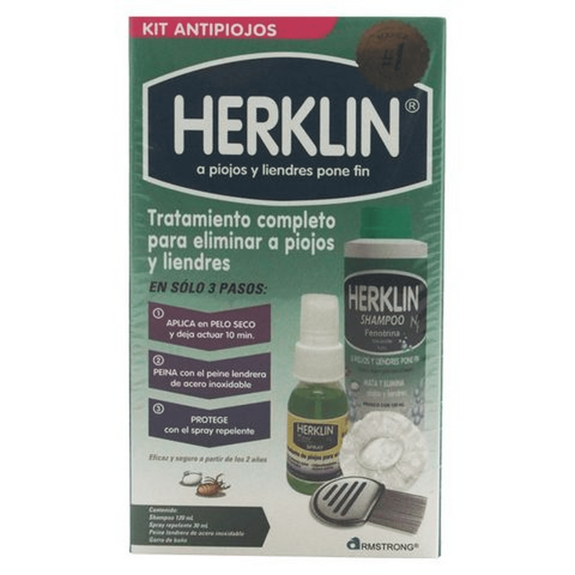 HERKLIN KIT ANTIPIOJOS COL LOCION | Bodega Aurrera en línea