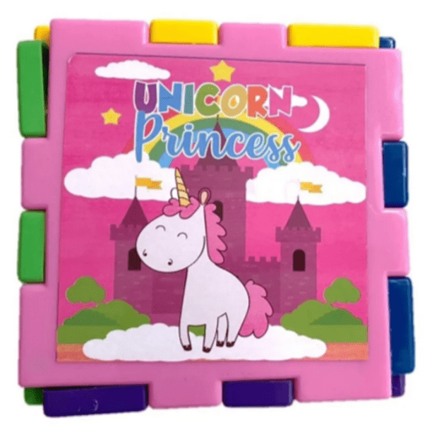 Cubo Armable para niñas Unicornio con Figuras Geométricas Juguete ...