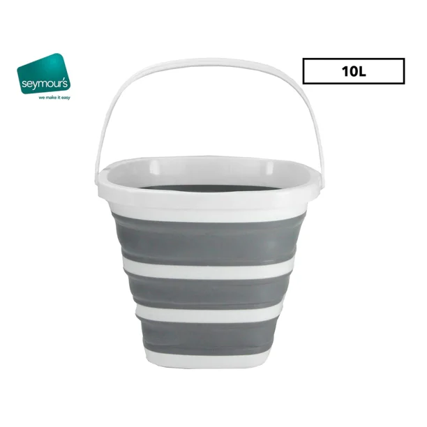 Cubo cuadrado colapsable de 10 litros de Seymour | Bodega Aurrera en línea