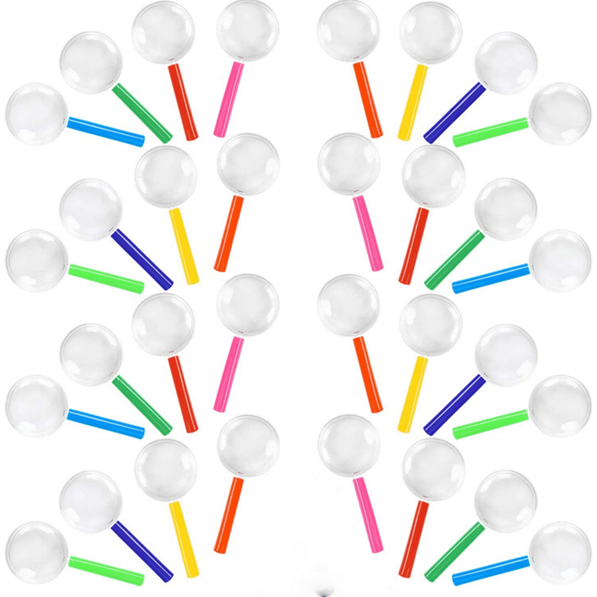 Paquete de 32 lupas de plástico de colores para adolescentes Rojo Verde ...