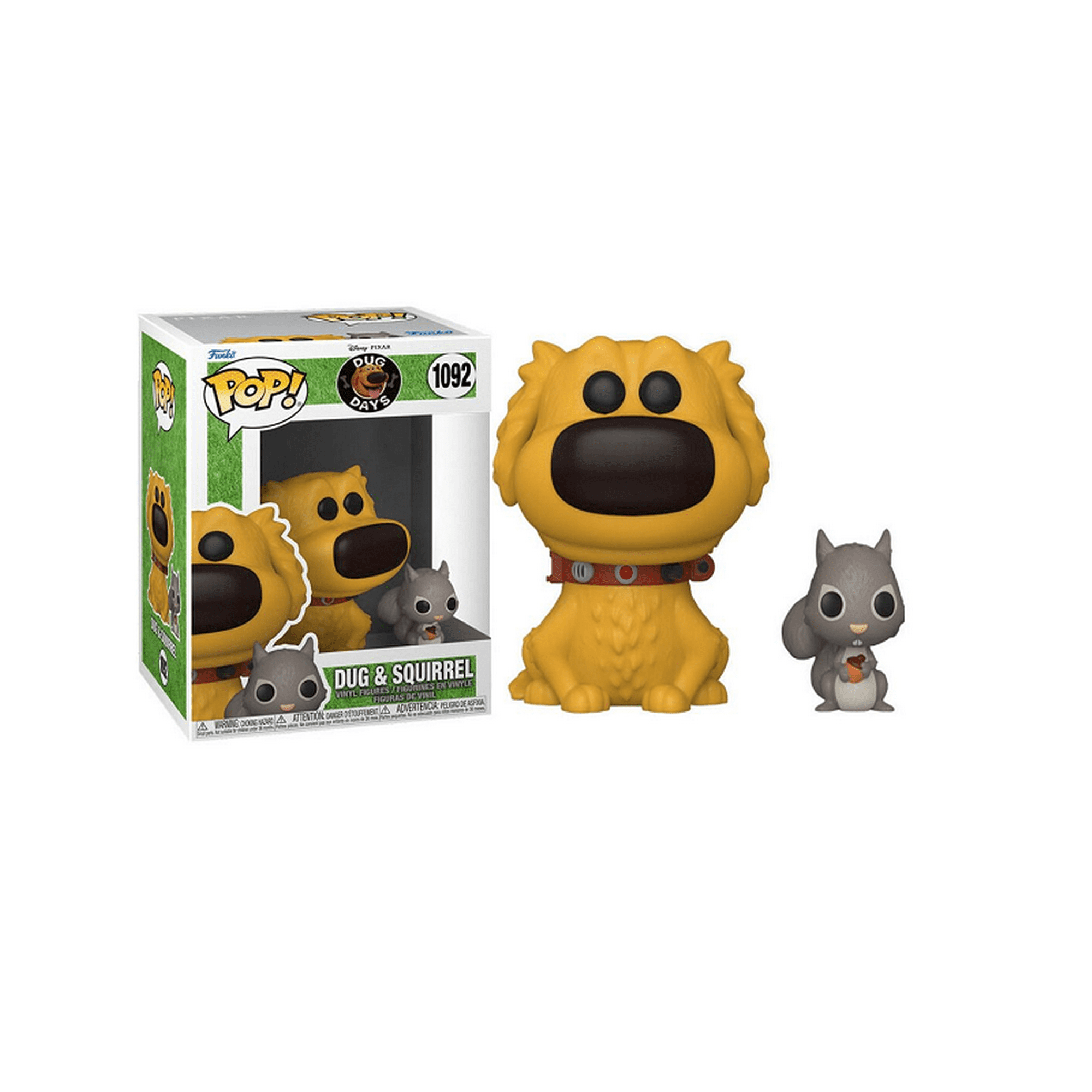 Dug w/Squirrel - Dug Days Funko Pop! &Buddy #1092 Funko Pop | Walmart ...