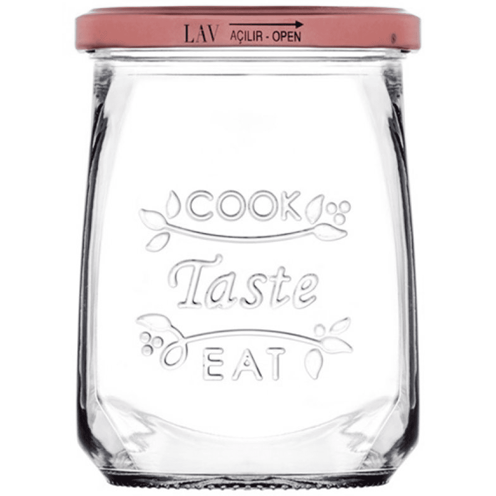Frasco De Vidrio 550 Ml Cook Taste Eat - Pack 6 Pzs Lav Frasco De ...