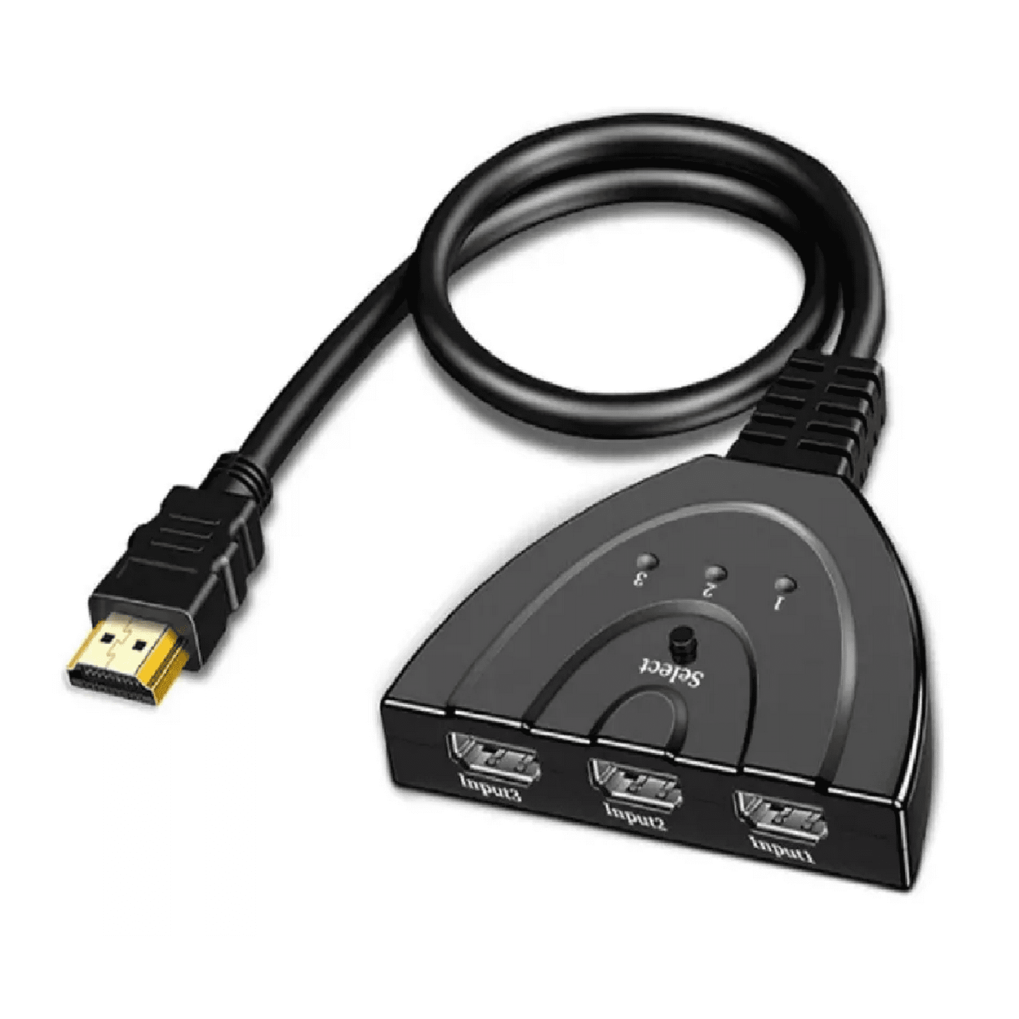 Switcher Hdmi 4k 3 Entradas 1 Salida Cable Flexible Negro | Bodega ...