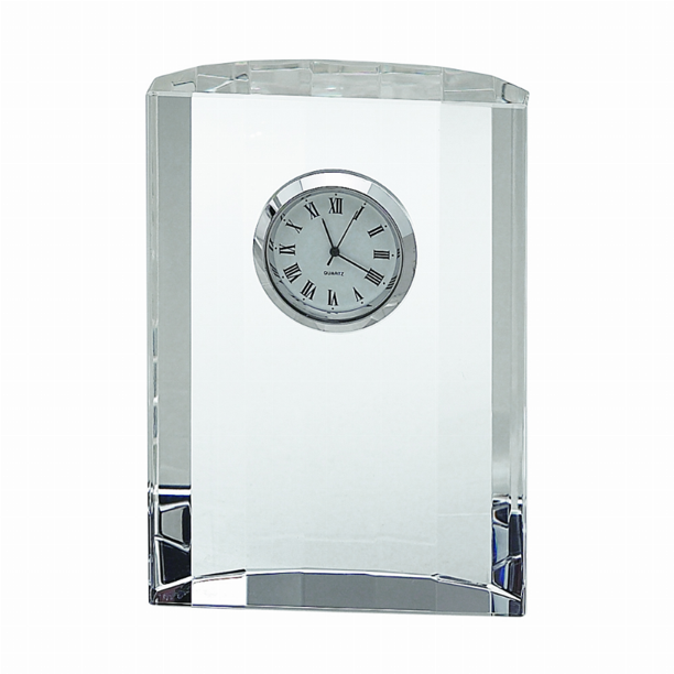 Creative Gifts Intl, Inc Reloj Semicircular de Cristal Óptico, 4.5 ...