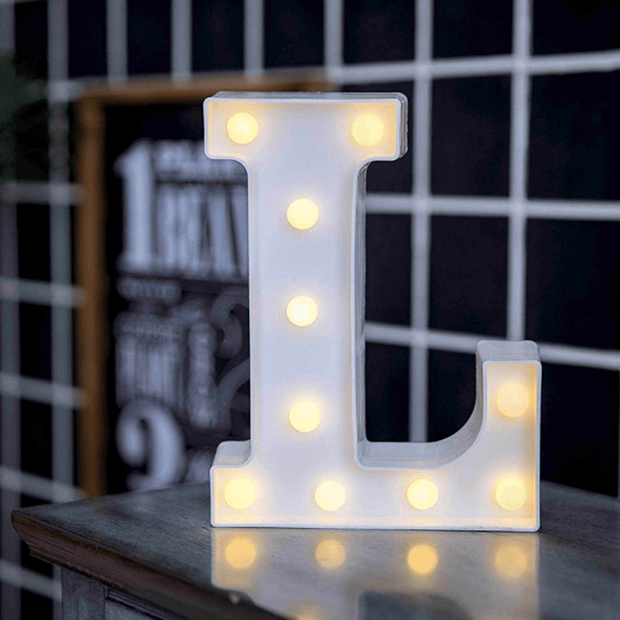 Letras Luminosas Led /22cm / Lampara Decorativa / Abecedario / LETRA L ...