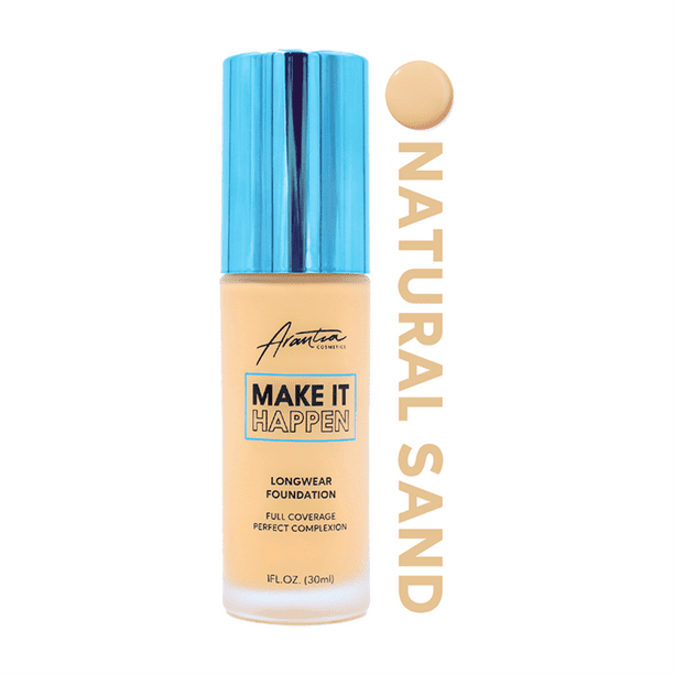 Base de Maquillaje MAKE IT HAPPEN Foundation – Natural Sand Arantza Cosmetics Make It Happen ...