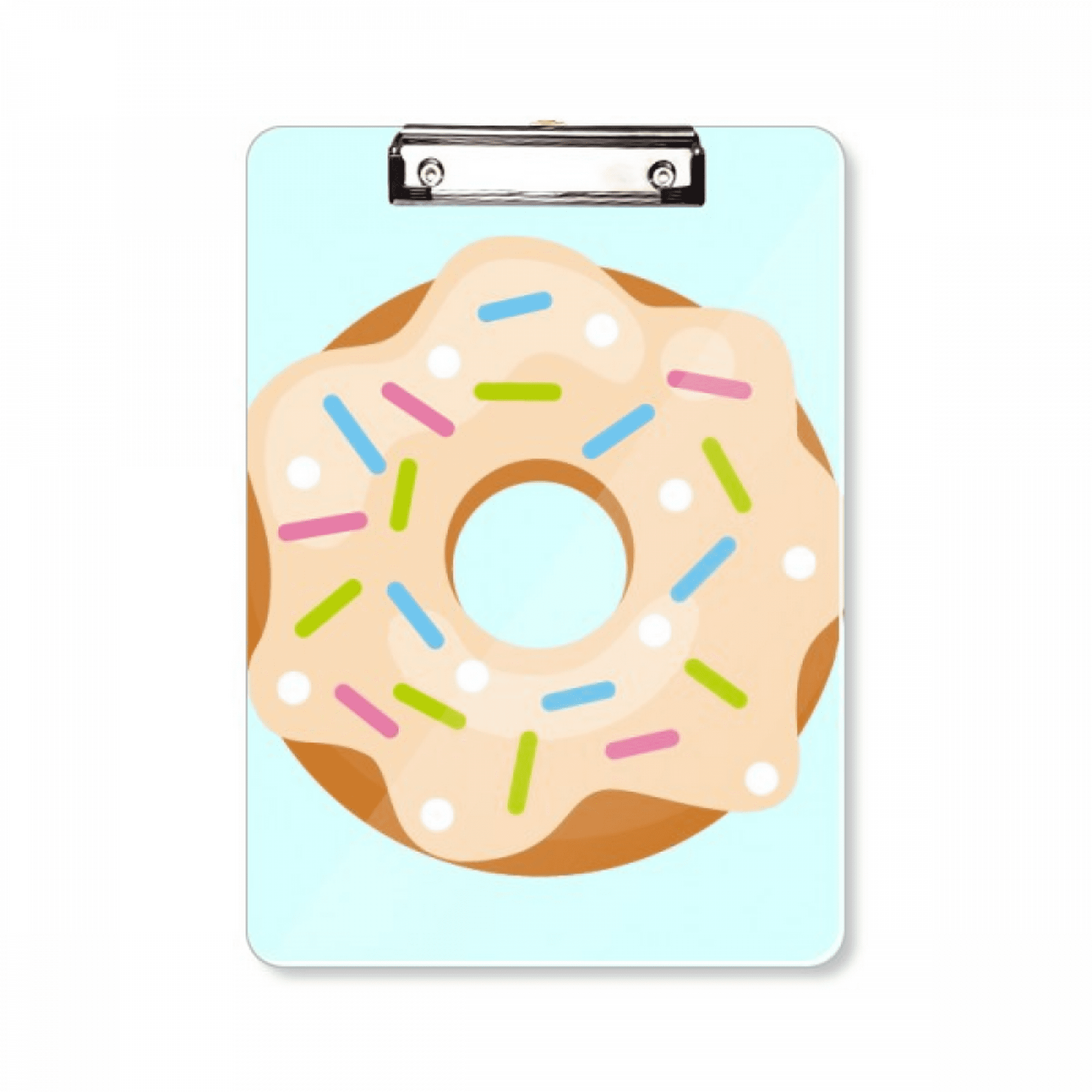 Postre dulce donas alimentos verdes Portapapeles Carpeta de escritura ...