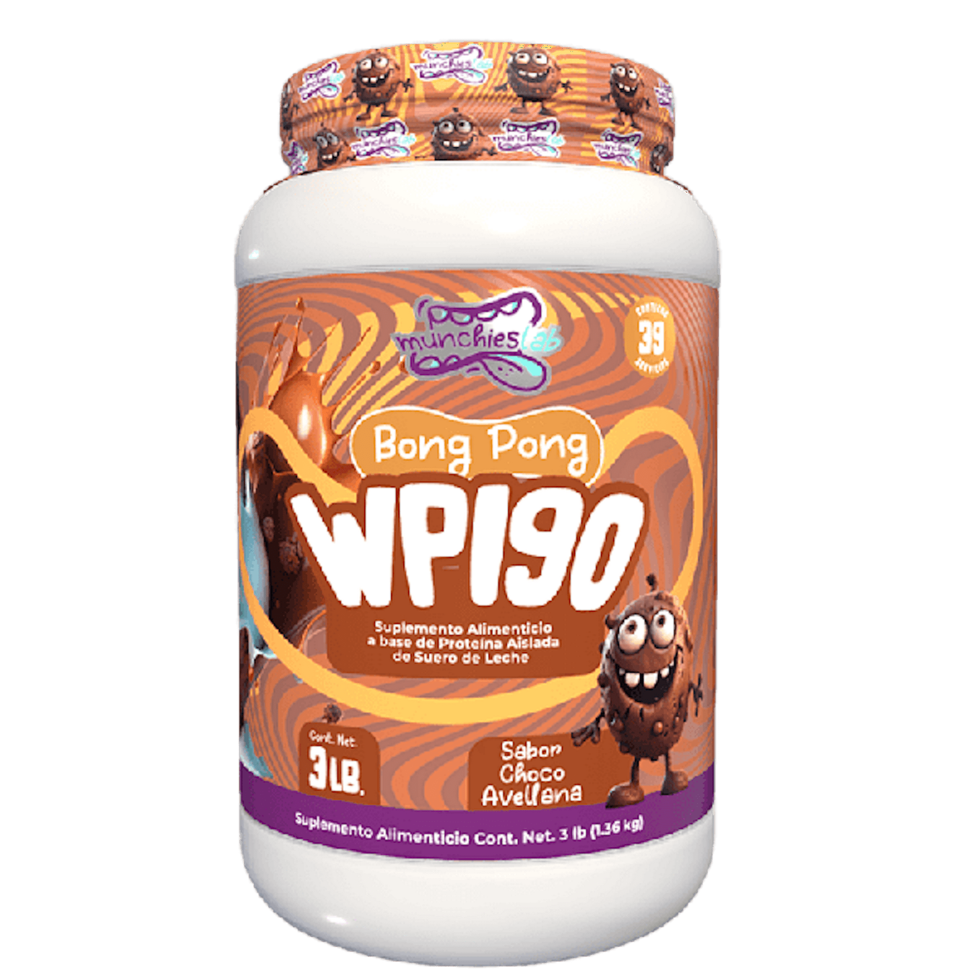 Munchies Lab Bong Pong Proteina WPIGO Choco Avellana 3lb. | Walmart en ...