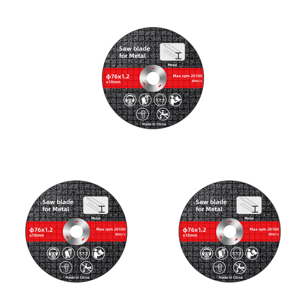 Discos Corte Metal Cuchillas 76 Mm Amoladora Angular Molienda Circular ...