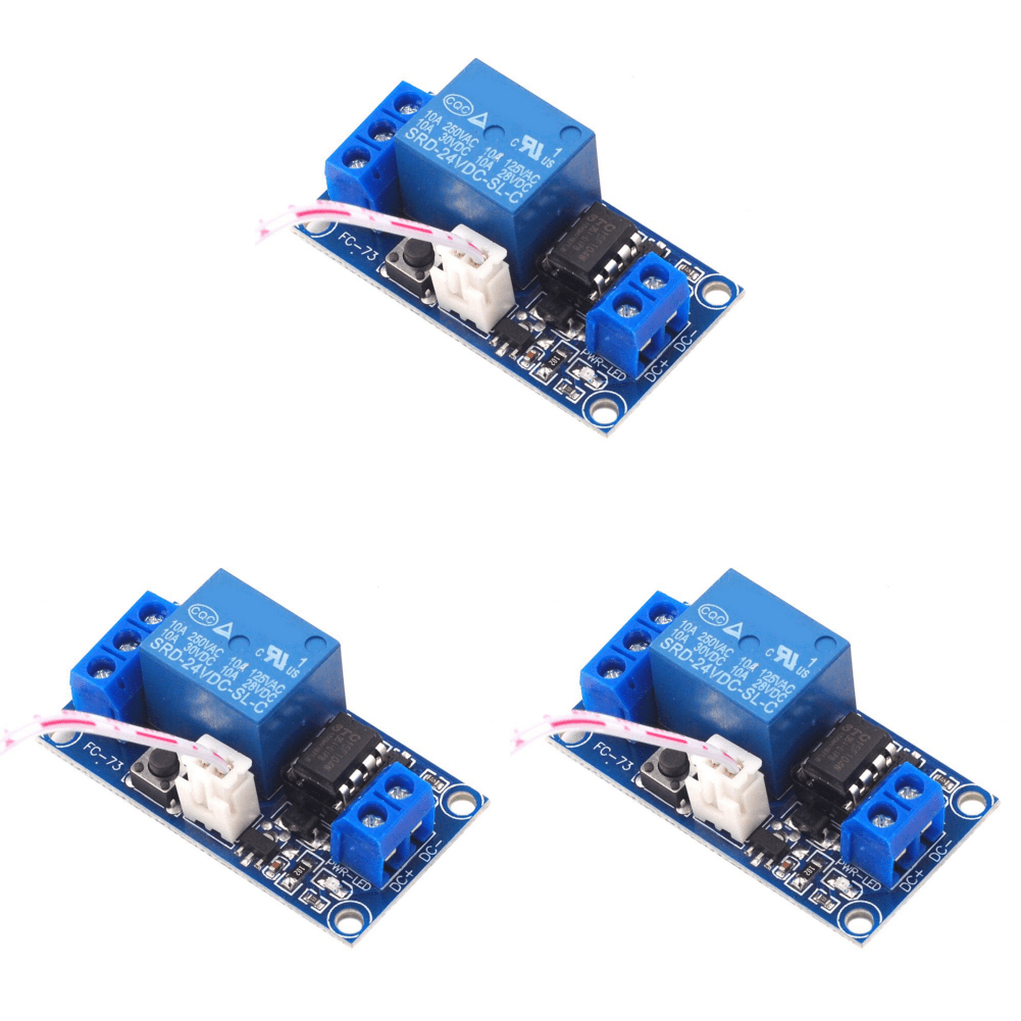 3uds. Module de relais bistable autobloquant One-key Start-stop Single Chip Control (24v ...
