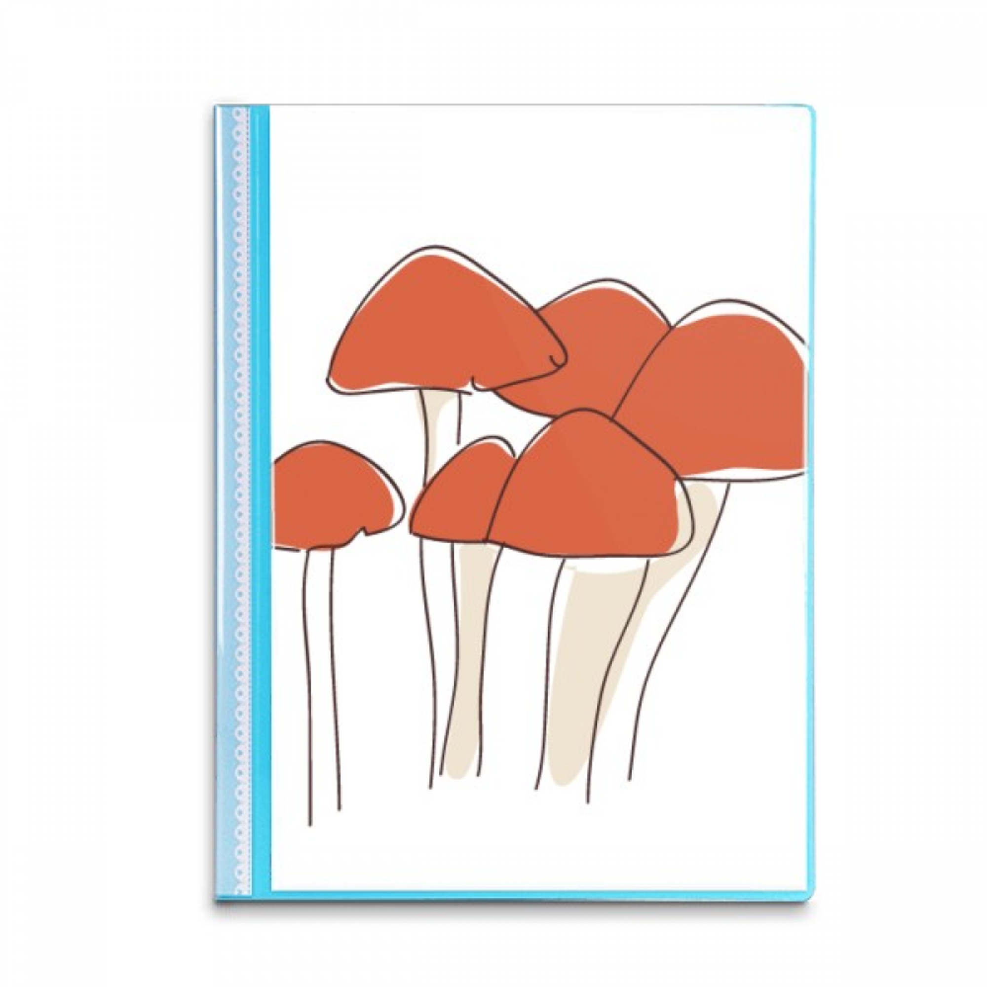 De dibujos animados patron Mushroom linea ilustrar Carpeta combinada de ...
