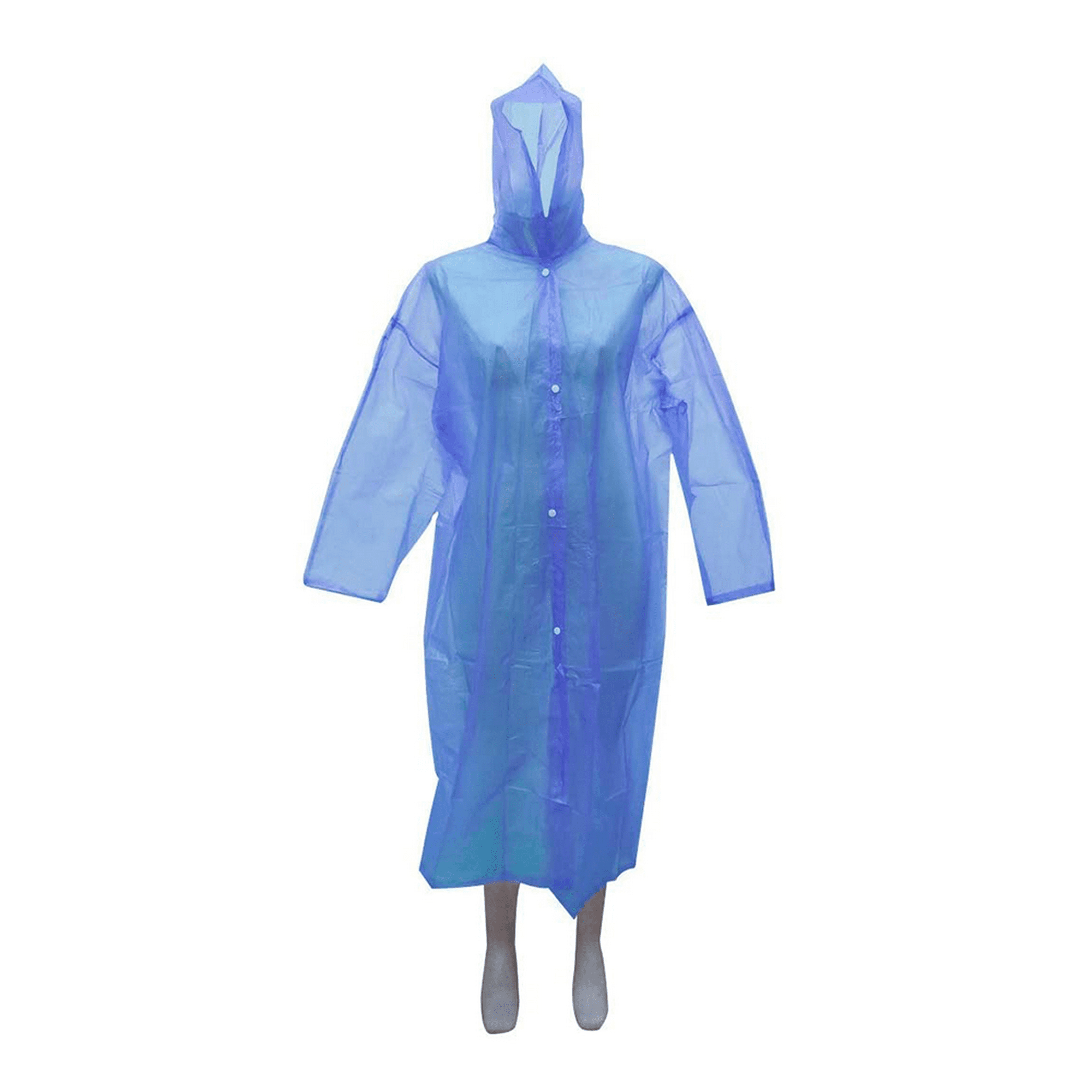 Impermeable La Merced Largo Tipo Gabardina PVC Azul Para Adulto ...