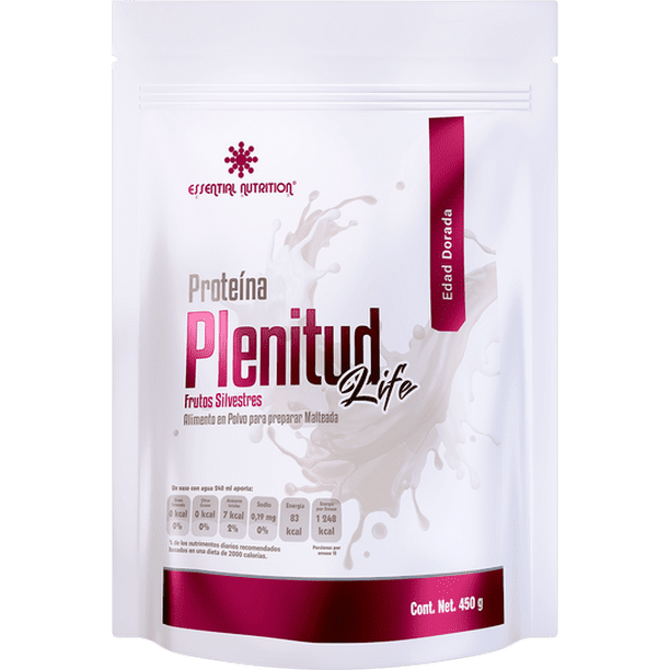 Proteína Plenitud Life Edad Dorada Sab. Frutos Rojos Silvestres 450 gr ...