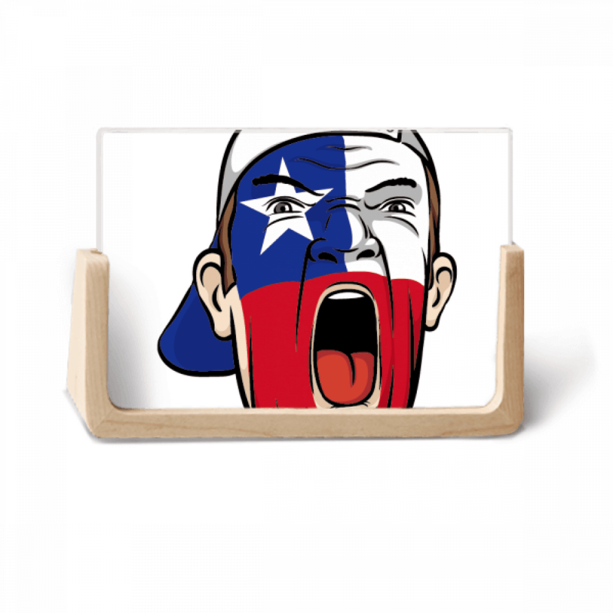 Chile Flag maquillaje Facial Mask gritando Cap Pantalla de escritorio ...