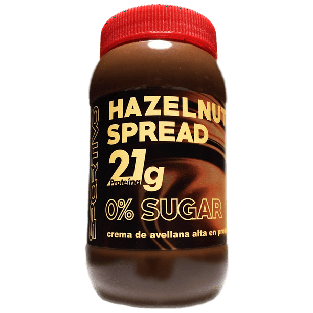 Crema de Avellana Alta Proteína, Hazelnut Spread, bote con 500g ...