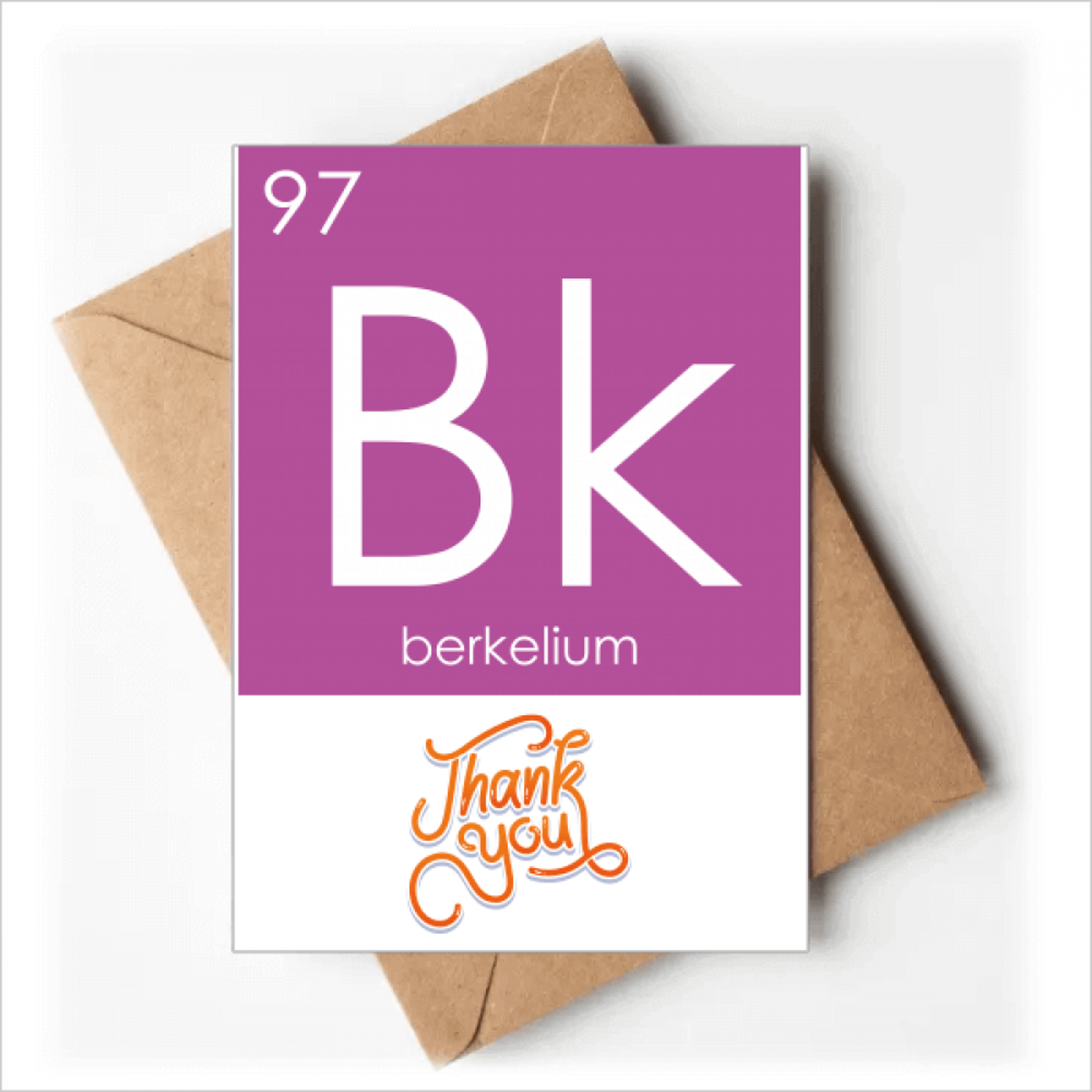 Quimica elementos actínidos período mesa Berkelium BK Nota en blanco ...