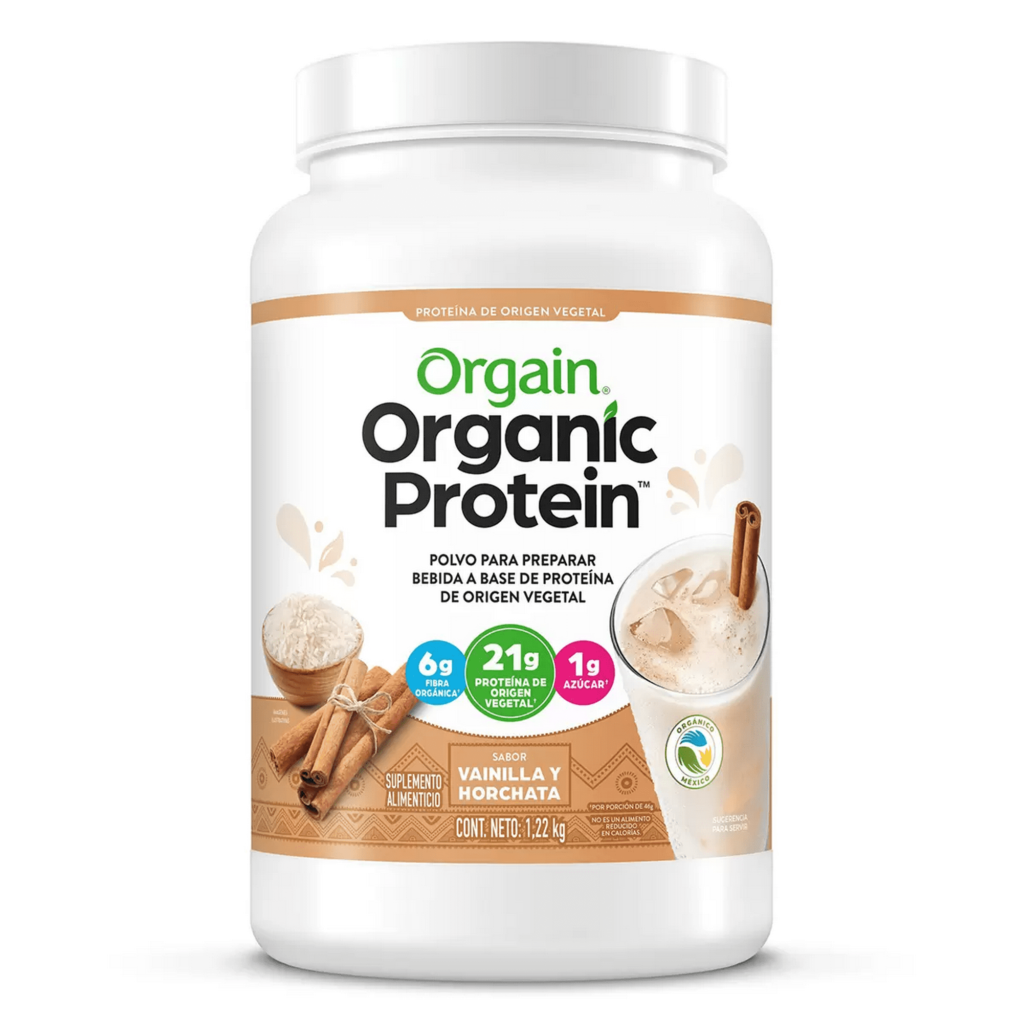 Orgain Proteína Orgánica en Polvo Sabor Horchata 1.2 kg | Walmart en línea