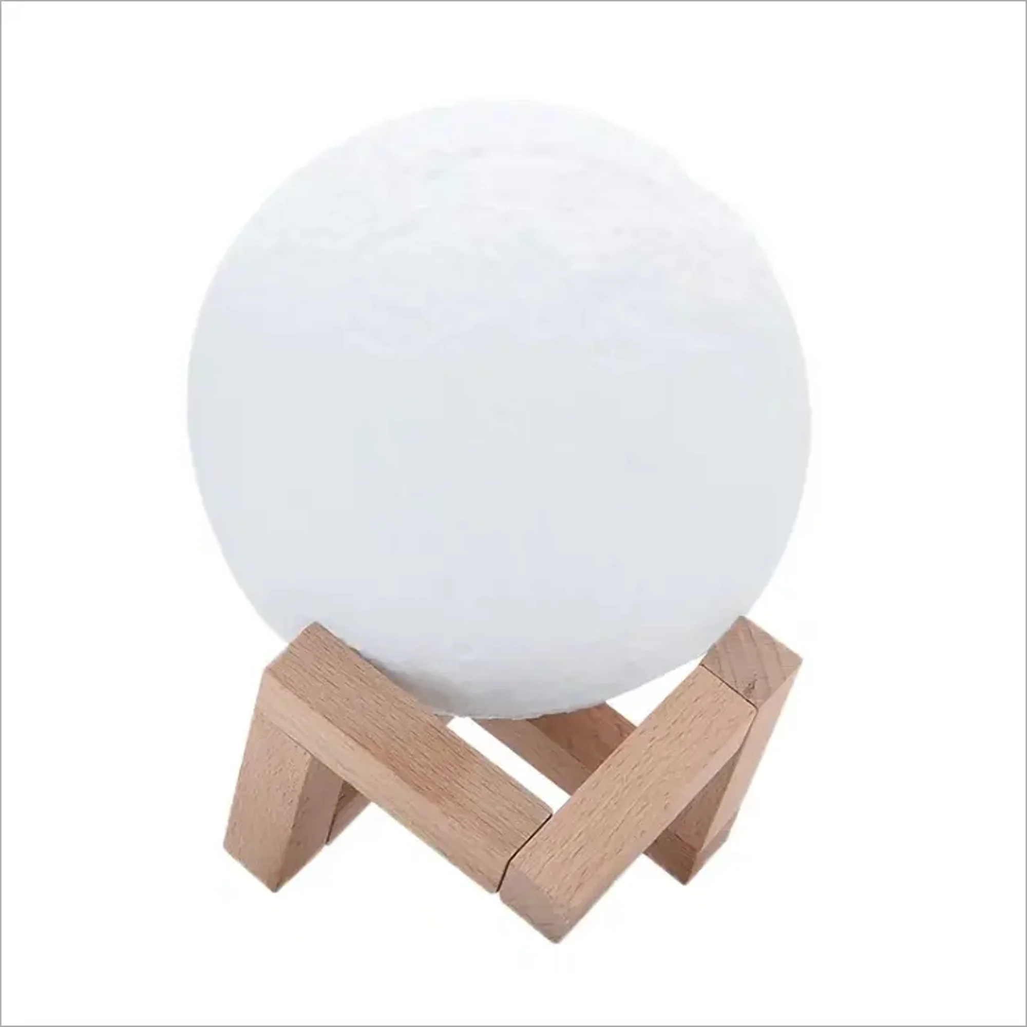 Luz de noche de luna LED de 3 colores con impresión 3D, luz de luna con ...