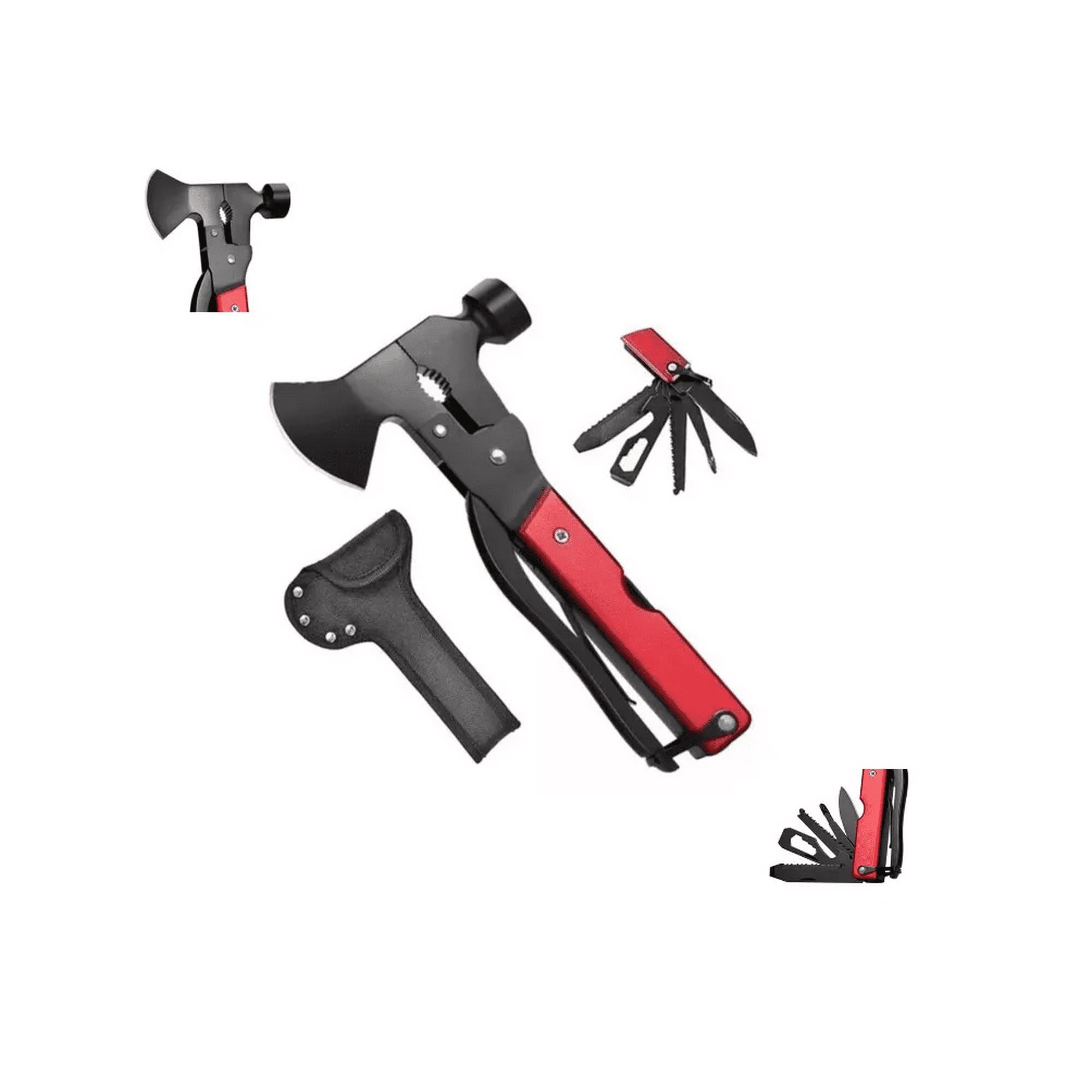 Multiherramienta Portatil Martillo Y Hacha 16 En 1 Con Funda | Walmart ...