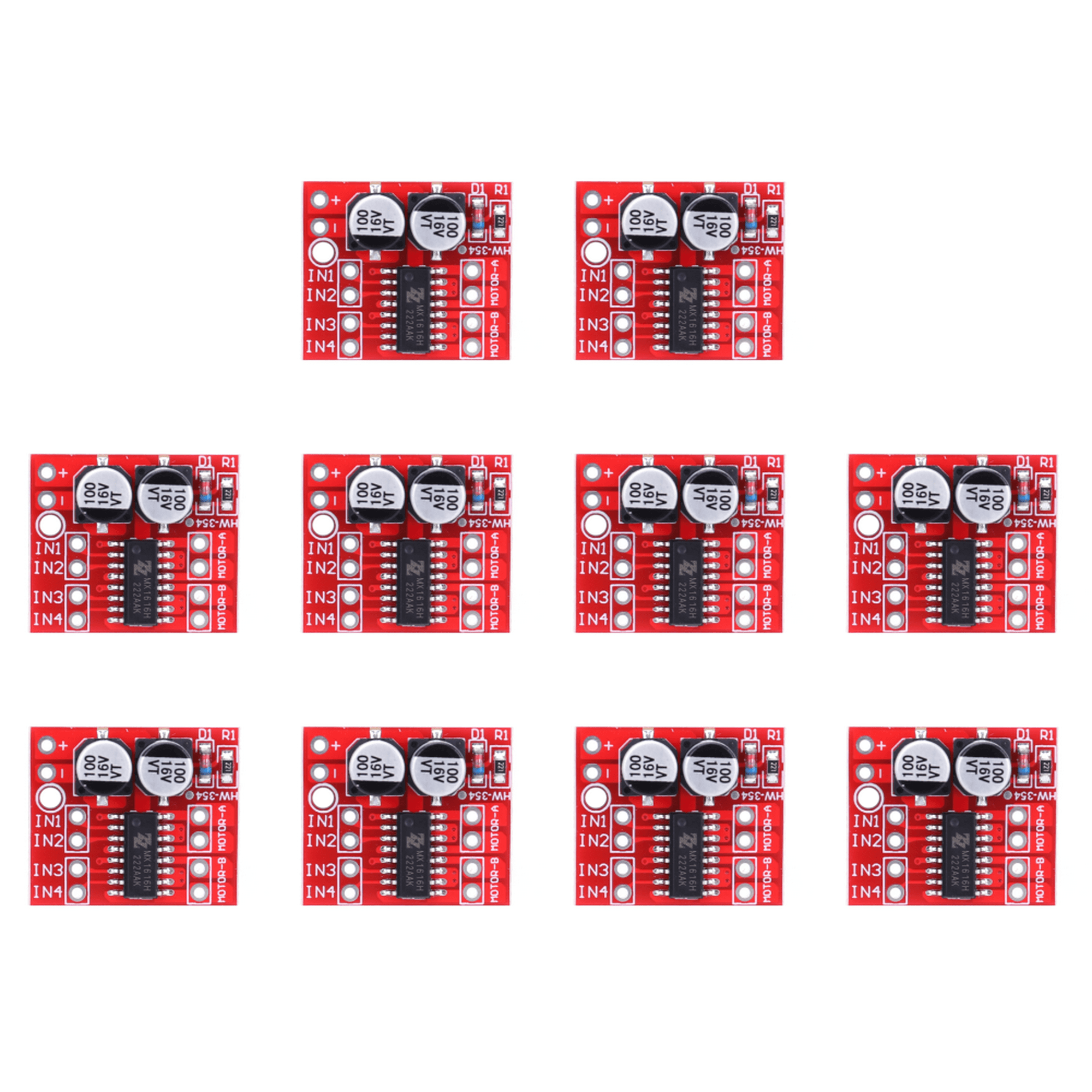 L298N DC Motor Drive Controlador Módulo PWM Velocidad Mini 2.5A ...